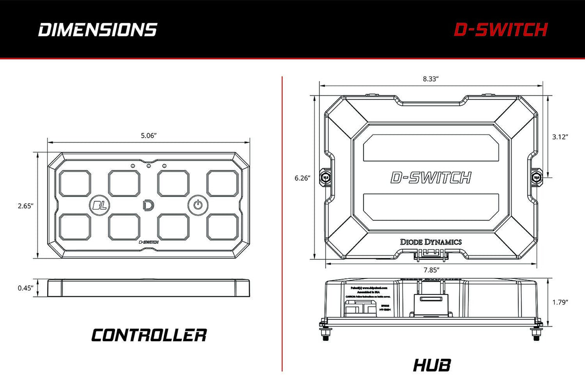 Diode Dynamics D-Switch 8-Channel Switch Panel – Yotaverse